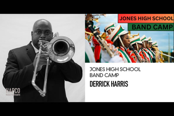 HAPCO Clinician Derrick Harris at Jones High School’s Summer Music ...